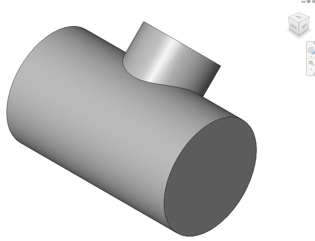 CS Tee Equal Reduced 45 install – Revitasium